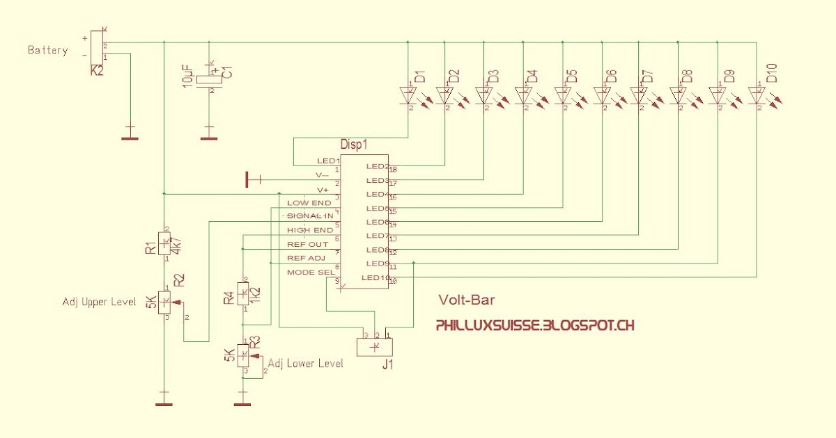 Electronic Life: Volt-Bar LED-Spannungs-Anzeige