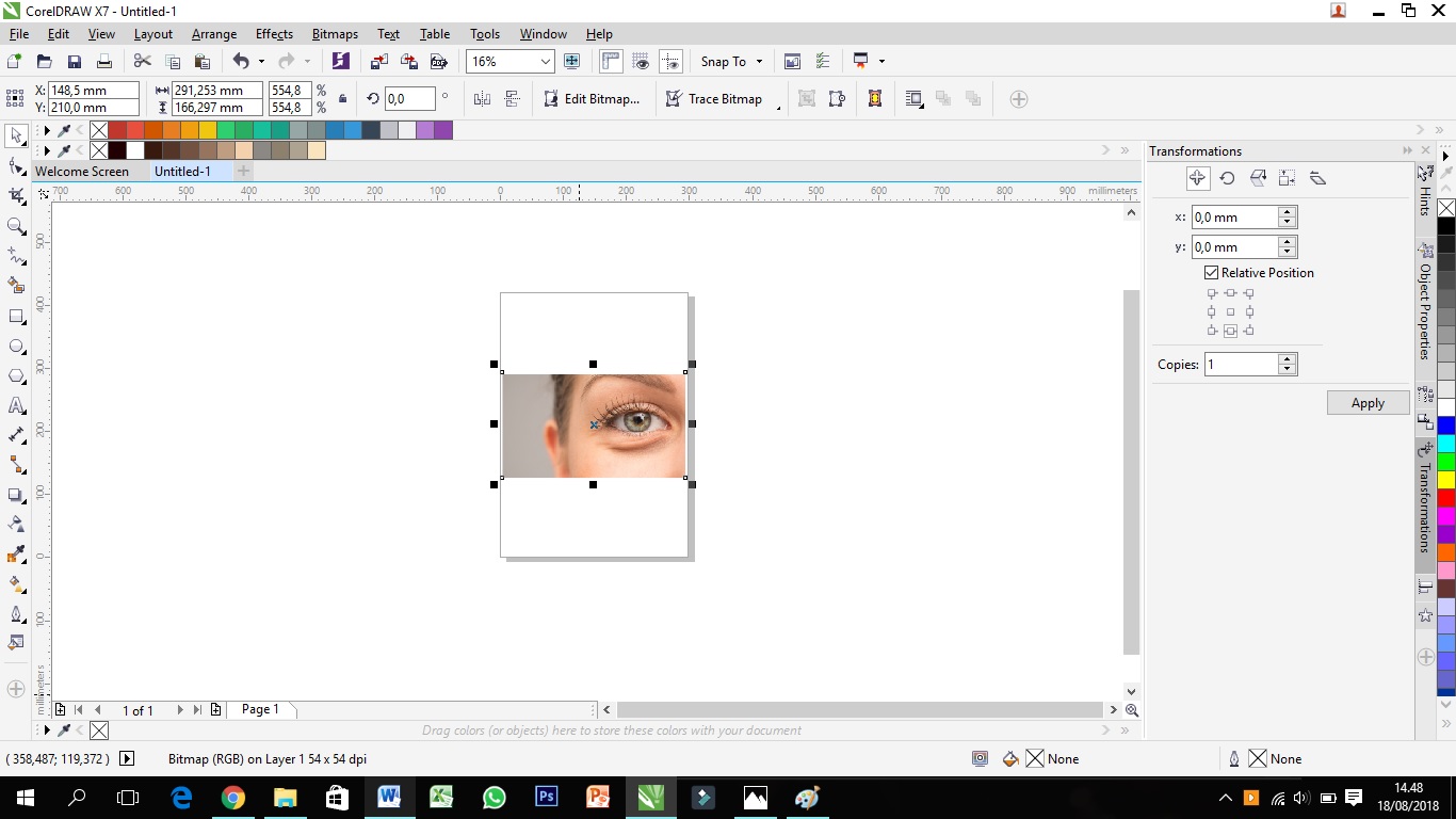 TUTORIAL MEMBUAT MaTA VEKTOR MENGGUNAKAN APLIKASI CORELDRAW - TANPA BATAS
