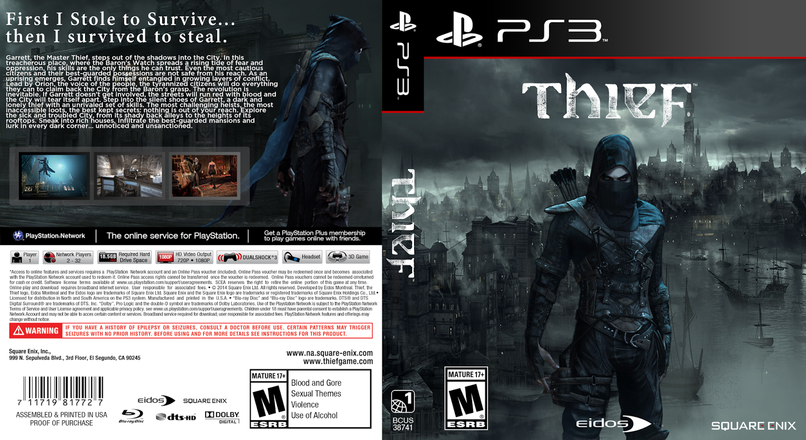 Mega Covers: CAPA THIEF - PS3