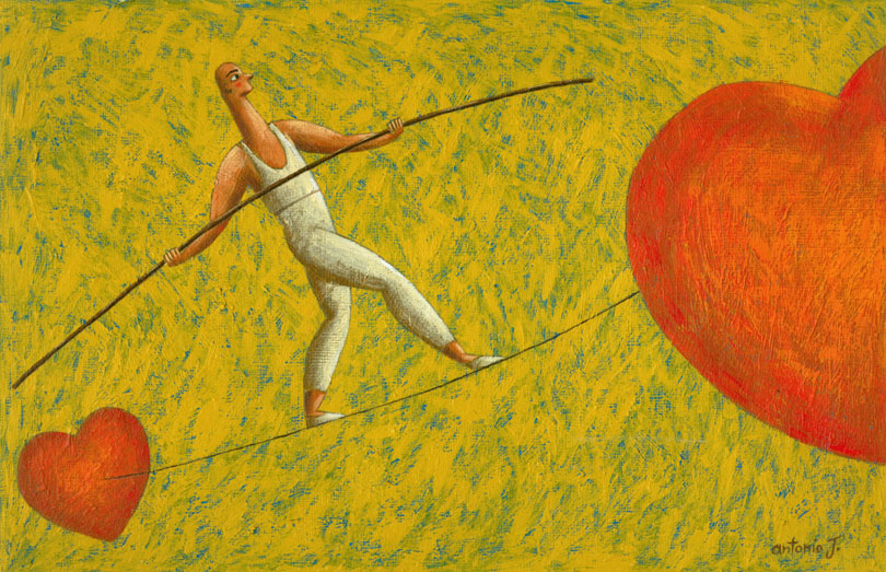 La Cuerda del Equilibrista: Equilibristas ilustrados (y esculpidos)