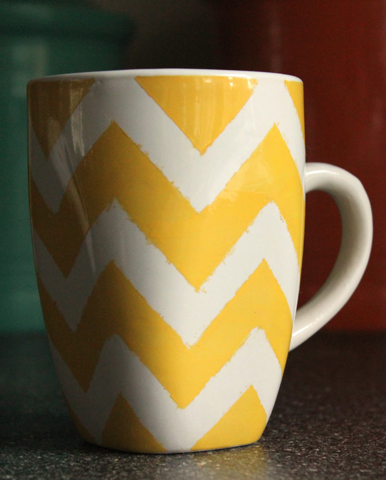 home is where the heart is: DIY Chevron Mug