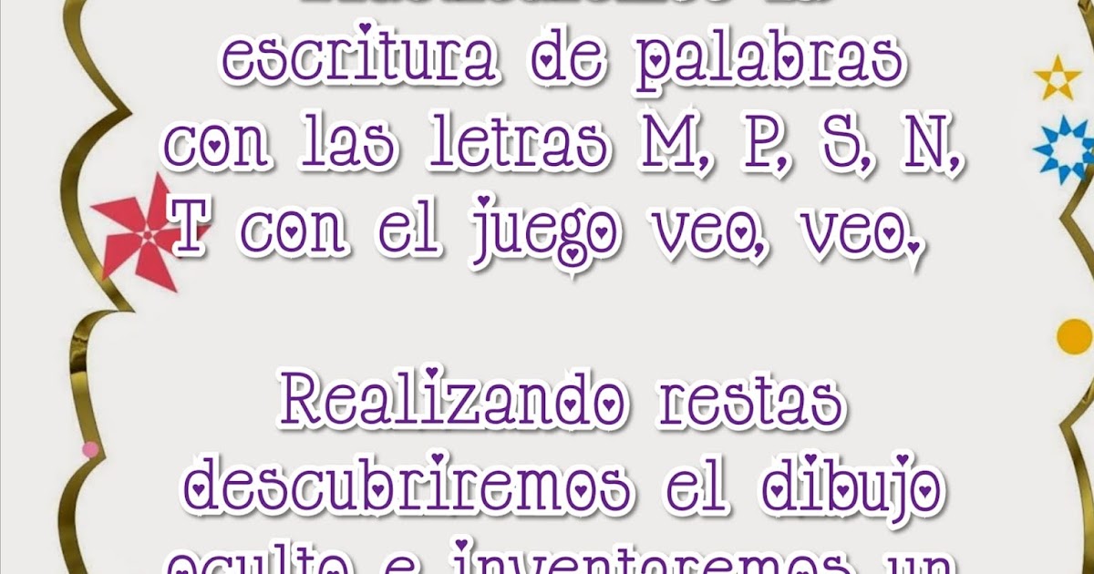 GRADO JARDÍN: ESCRIBIENDO PALABRAS CON LAS LETRAS M-P-S-N-T ...