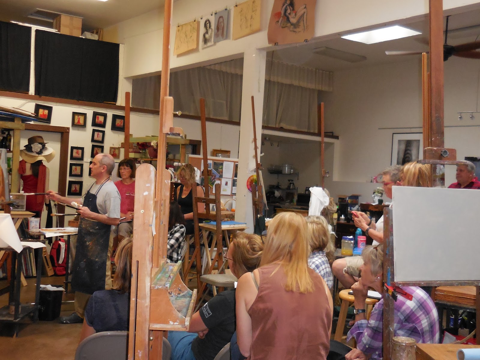 Patris Studio and Art Gallery : David Shevlino workshop in full swing ...