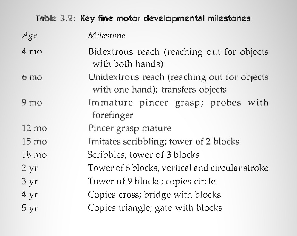 Developmental Milestones