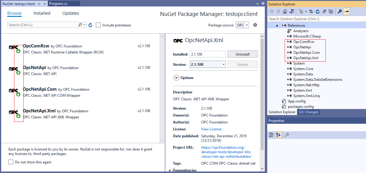 IoT Garage: Sample OPC client using OPC .Net API