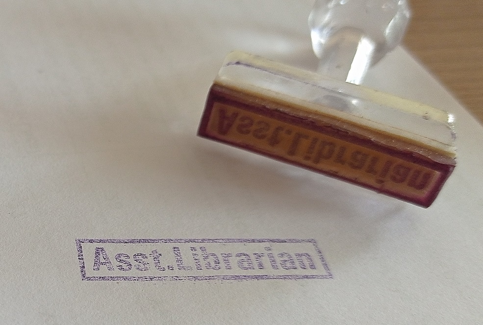 Library Informative : Where do I get a book stamp? The thing which ...