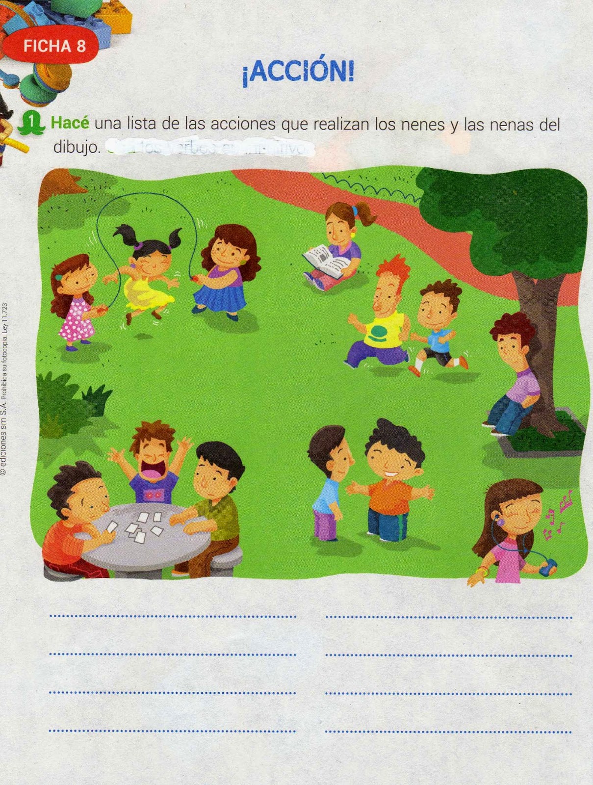 Super peques: ¡Palabras que indican acciones!