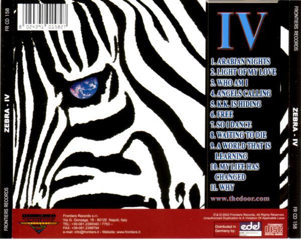 Classic Rock Covers Database: Zebra