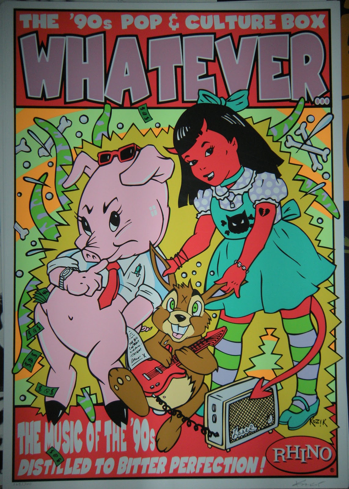 Questions In The Night: WHATEVER Frank Kozik poster