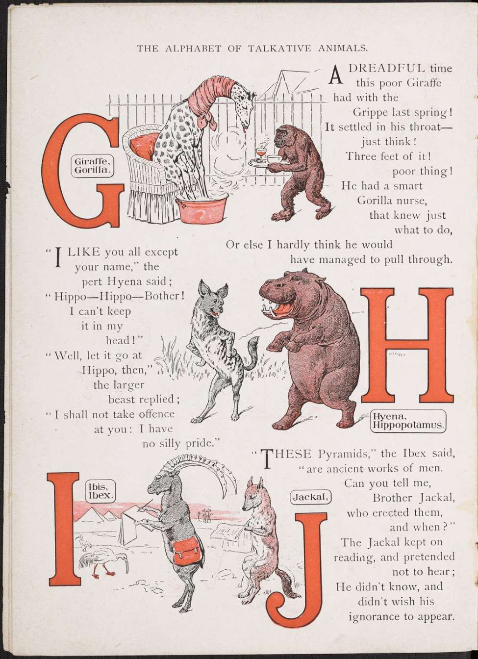 Learn And Laugh The Alphabet Of Talkative Animals