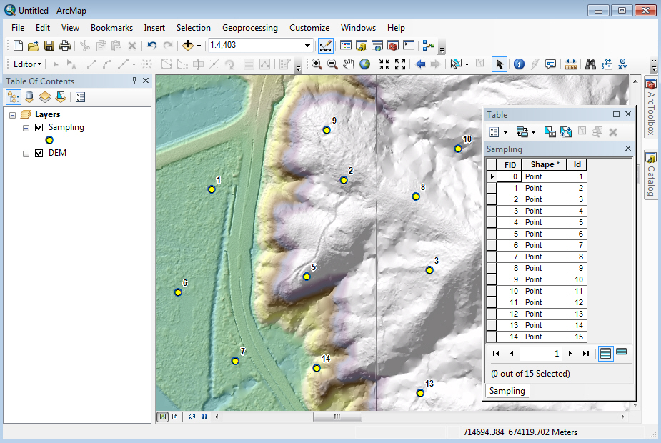Suka GIS: Extract Nilai Z Raster DEM Kepada Data Point