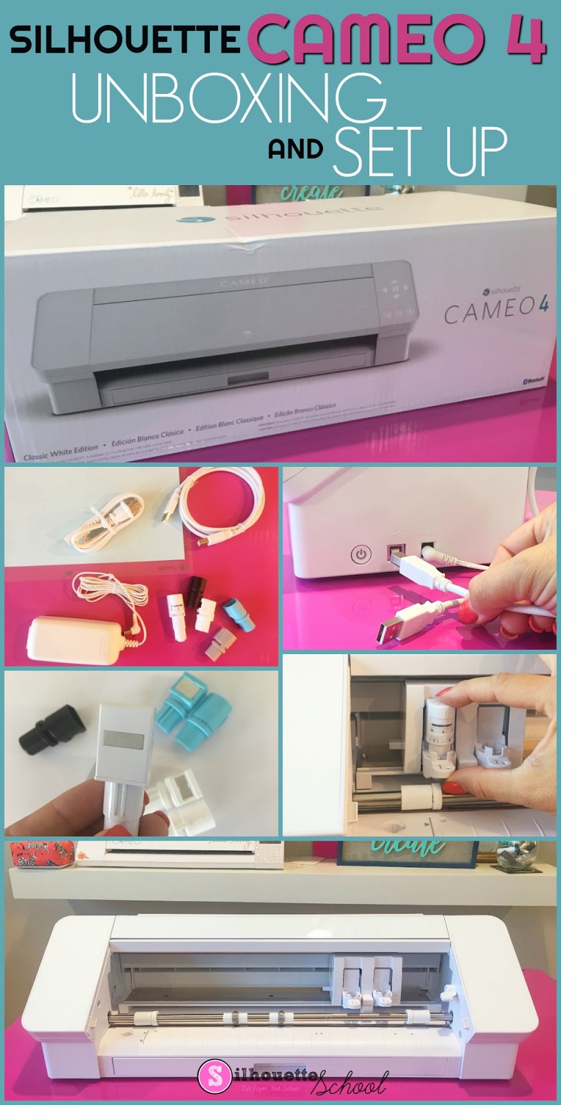 Silhouette CAMEO 4 Set Up and Unboxing (Video) - Silhouette School Silhouette CAMEO 4 Set Up and Unboxing (Video) - Silhouette School