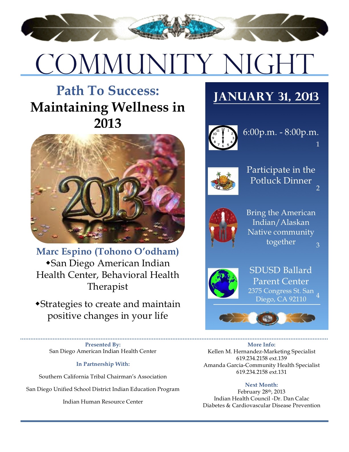 San Diego American Indian Youth Center: Community Night