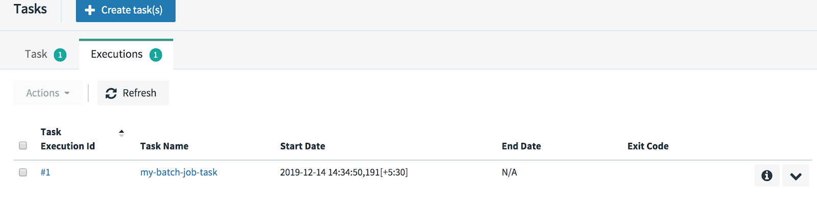 Spring batch job with Spring cloud data flow server