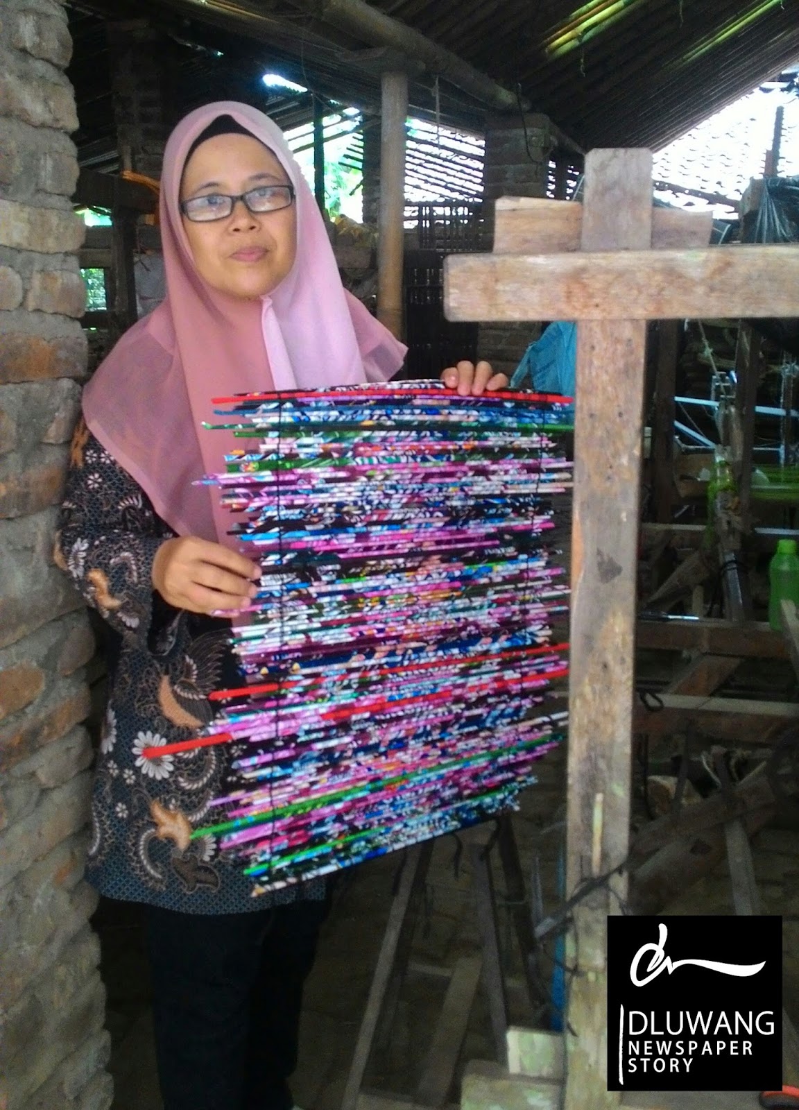 DluwangArt Kerajinan Kertas Koran Bekas