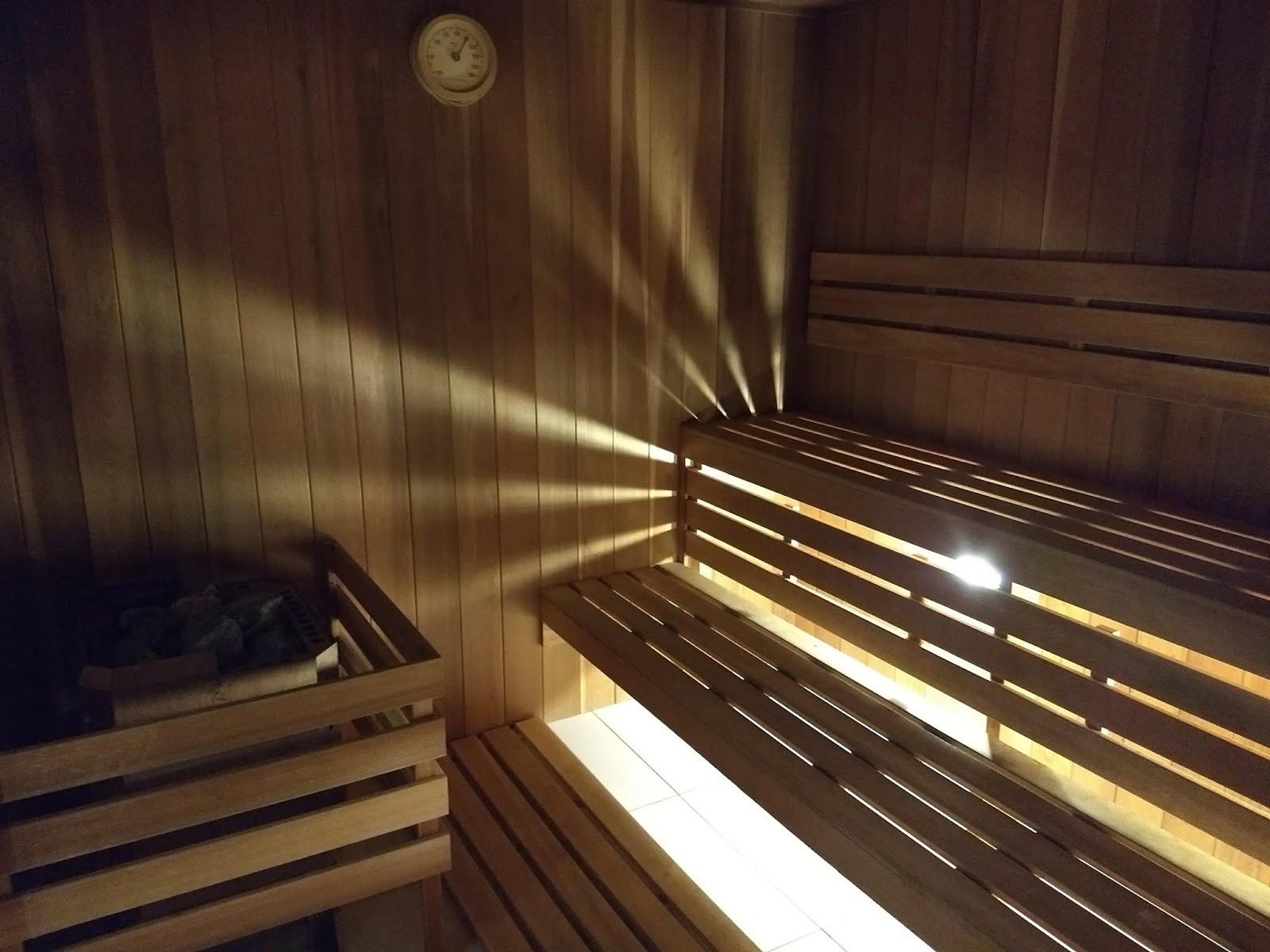 Skiing the Planet: Sauna at the Fairmont the Queen Elizabeth