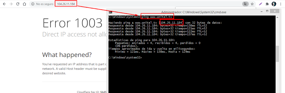 Mala configuración en el servidor WordPress de Unitel