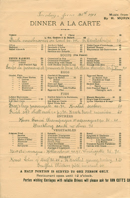 The American Menu: The Café Martin