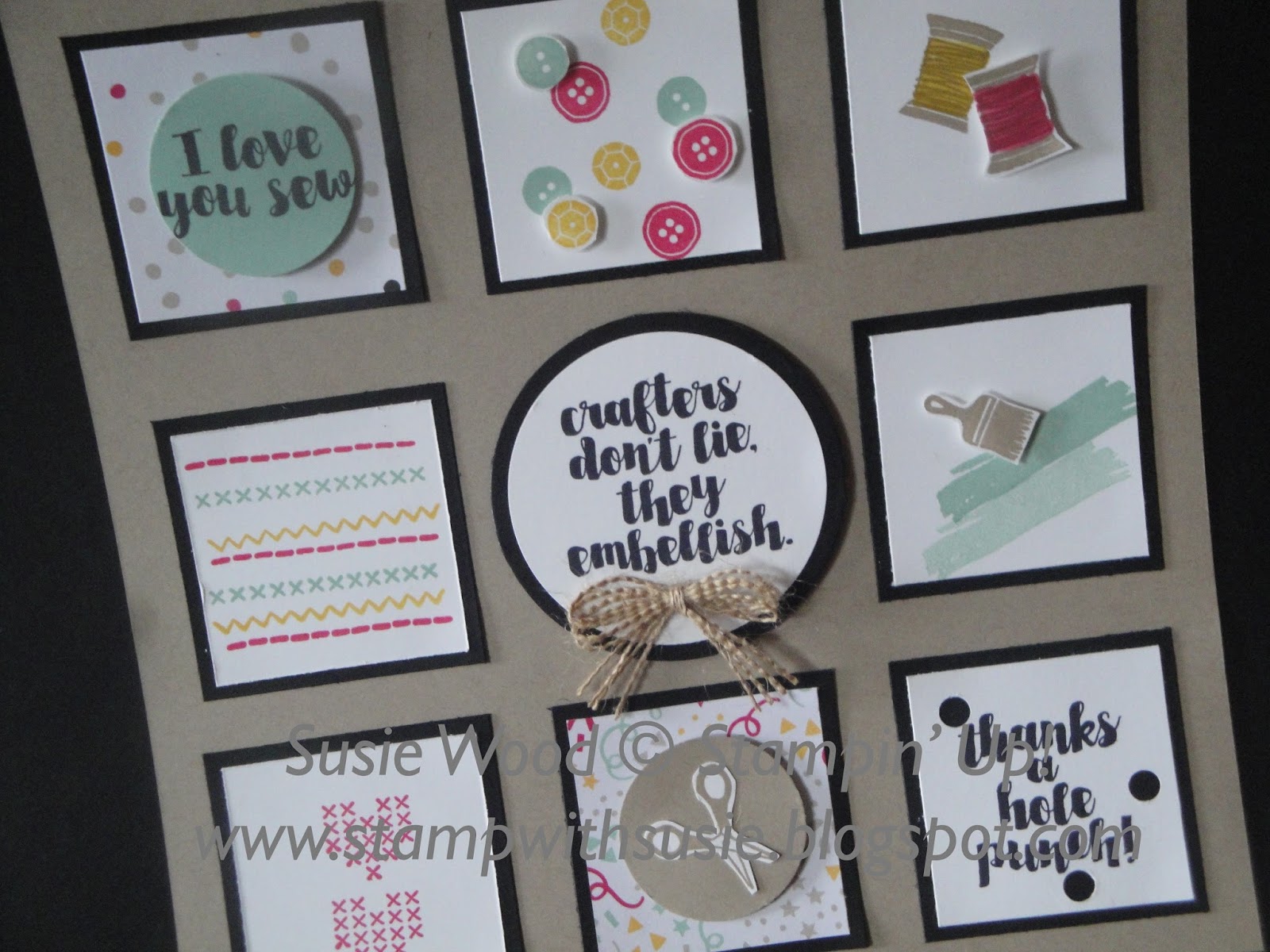 Stamp with Susie: A sneak peek at my 12x12 sampler!