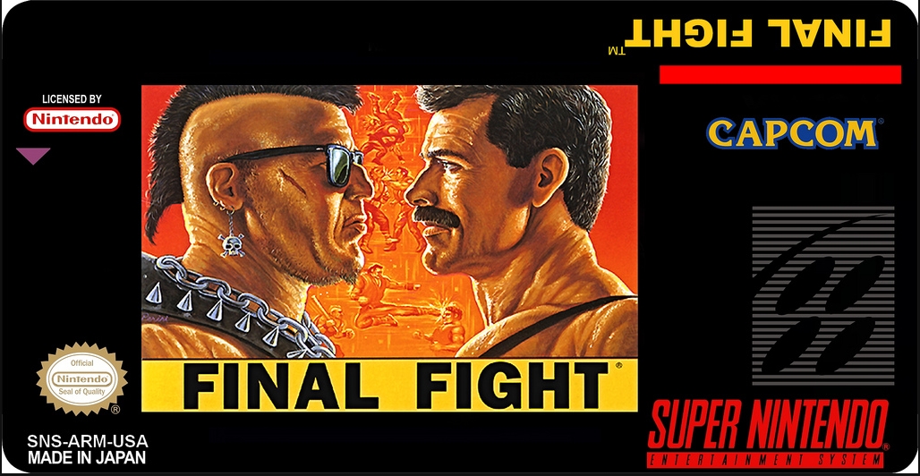 Super Nintendo Labels: Final Fight