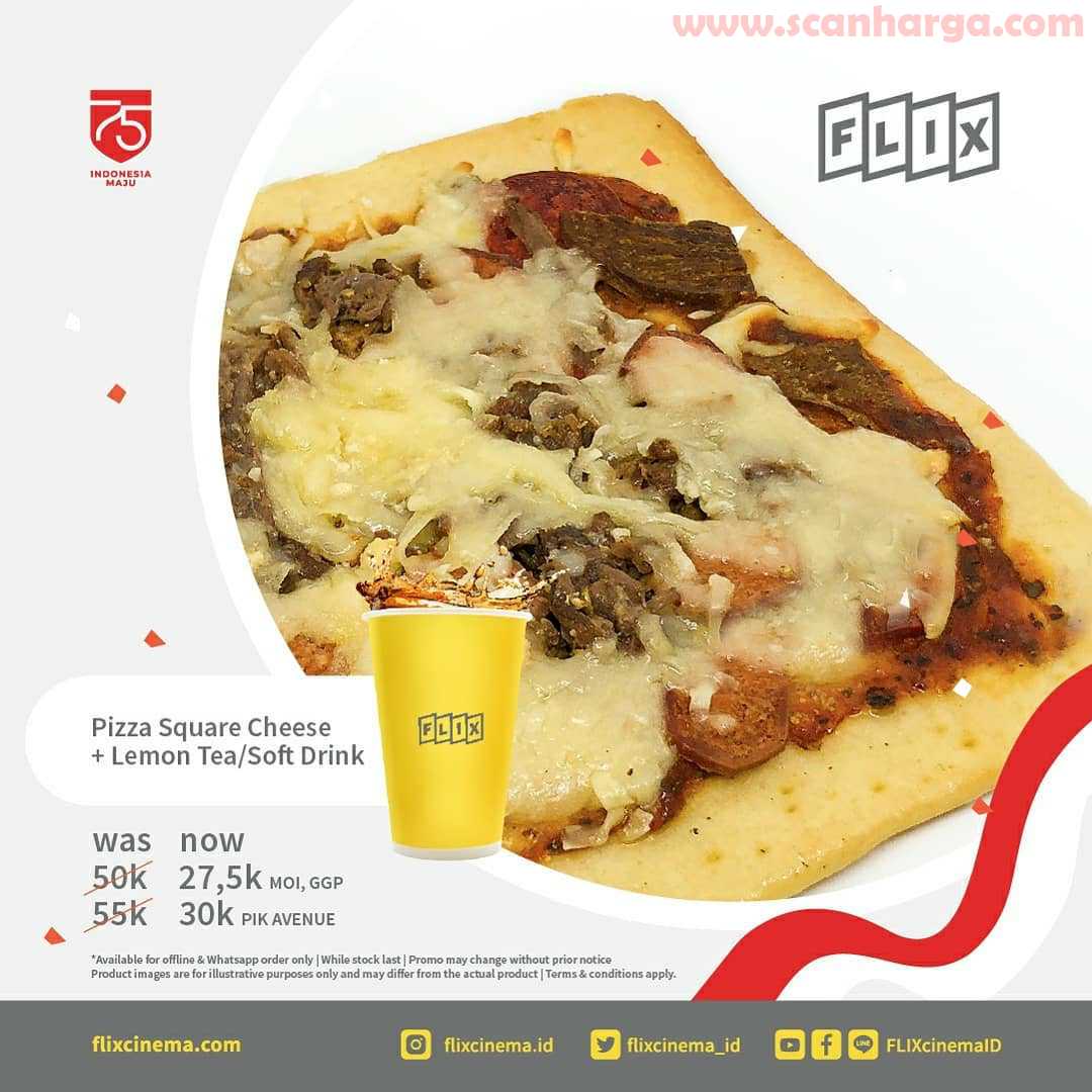 Promo Flix Cinema Merdeka Special Diskon 45% Untuk 8 Menu Makanan dan ...