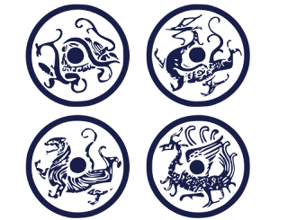 Cardinal points in Chinese / Puntos cardinales en chino - Simple ...