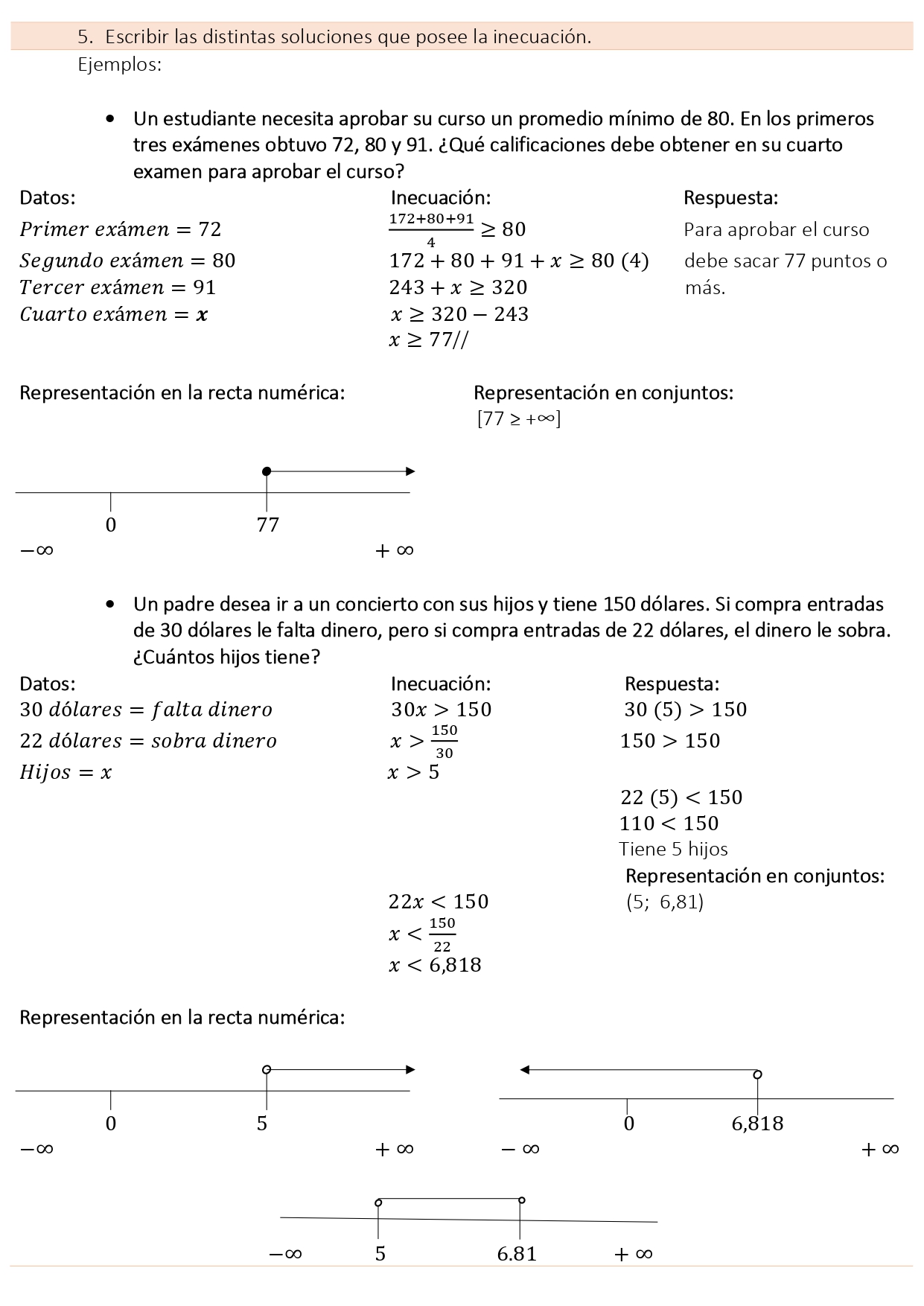 Unidad 2: Ecuaciones e inecuaciones
