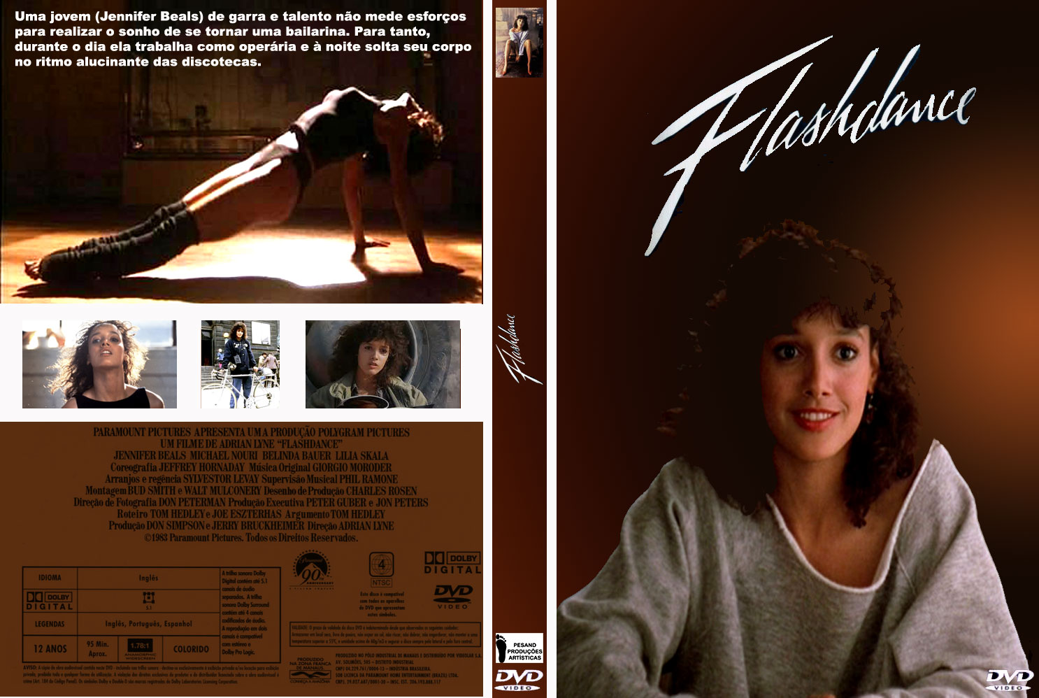 CAPAS EM SÉRIE: CAPA DVD - FILME - FLASHDANCE