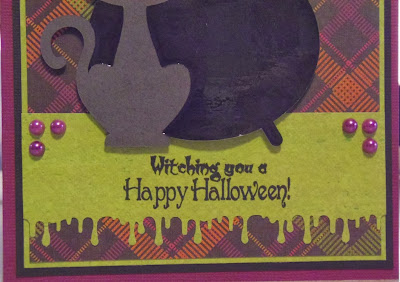 Craft with Bee: Silhouette Sunday - Cauldron Card