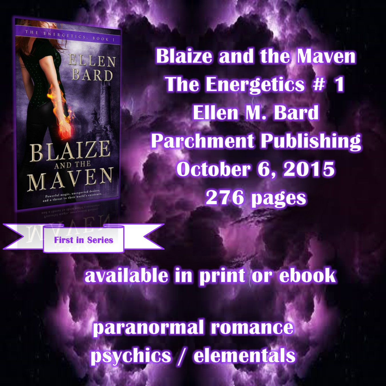 Stormy Vixen's Book Reviews: Review! Blaize and the Maven (The Energetics #1) Ellen Bard!