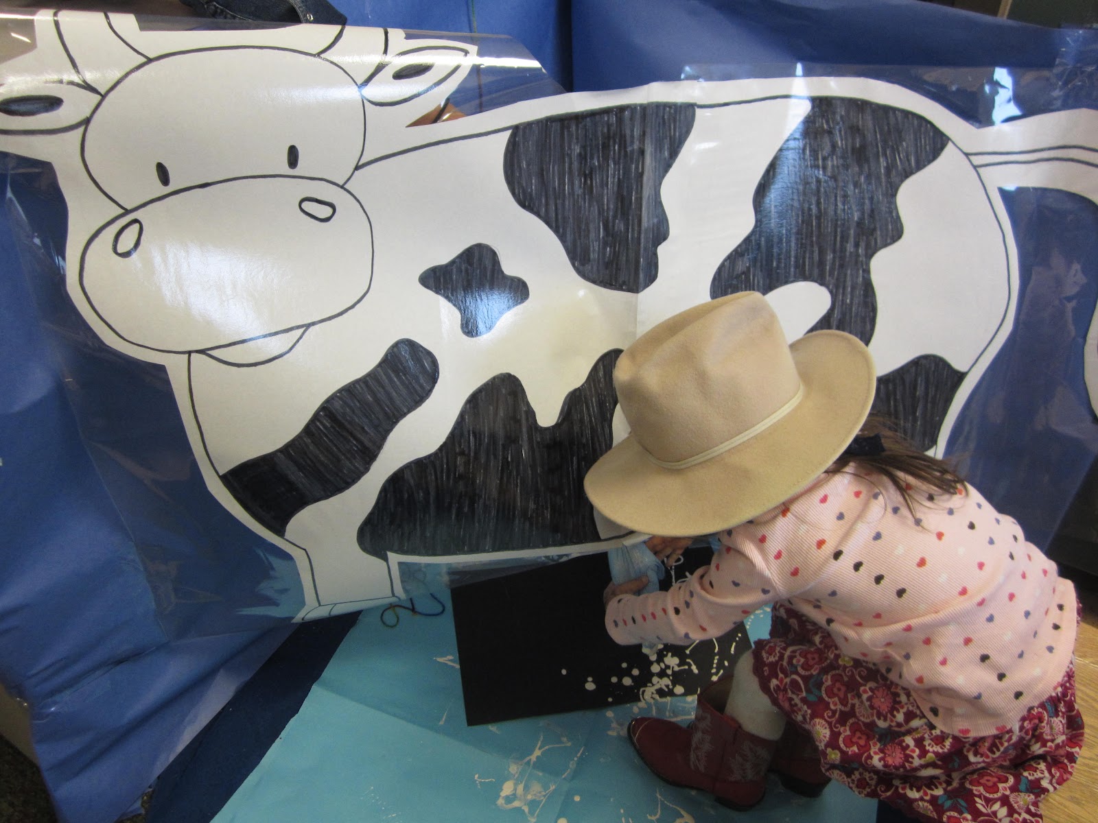 Kids and Classrooms.: Milking Bessie the Cow, again!