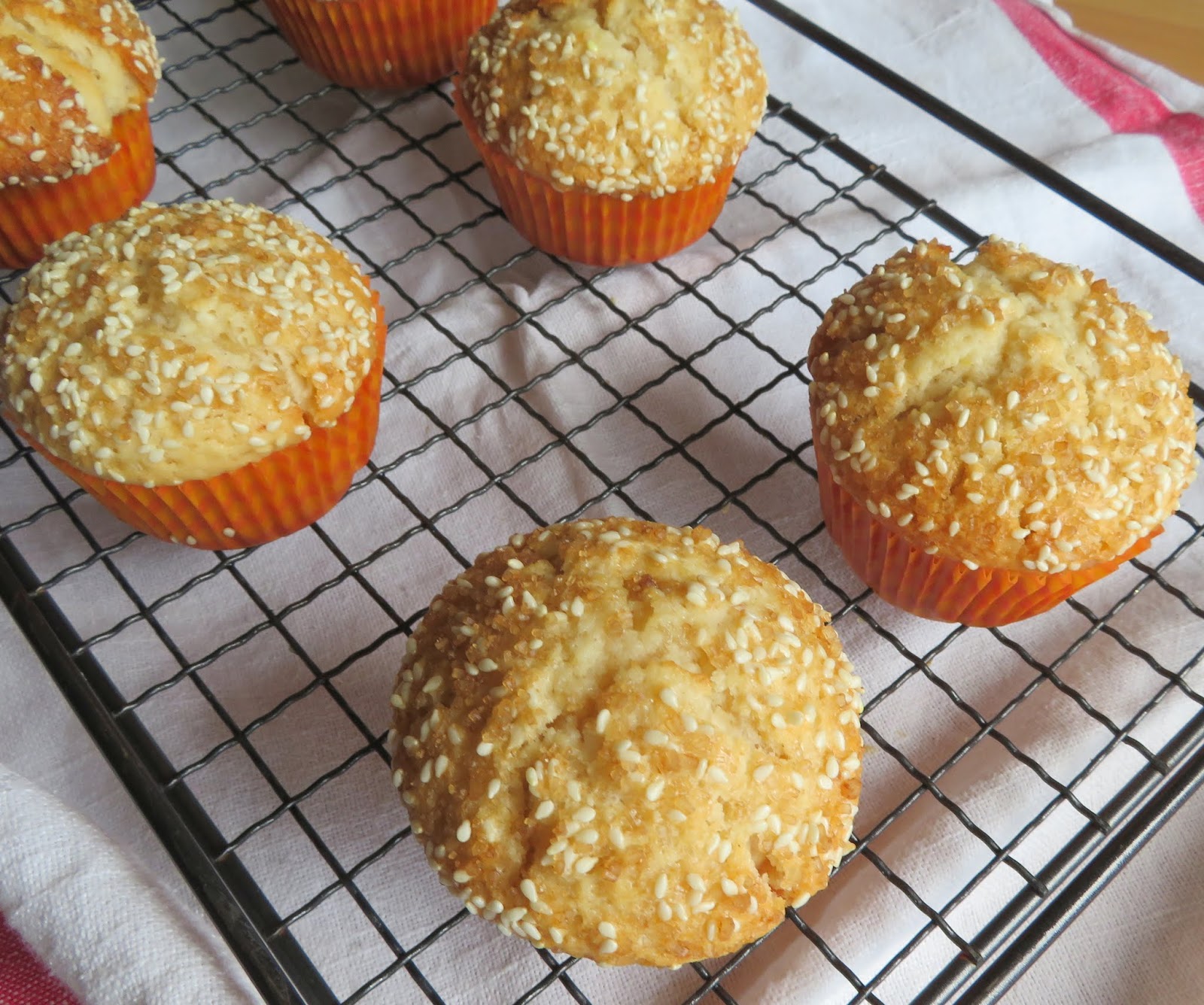Small Batch Honey, Tahini & Sesame Muffins | The English Kitchen