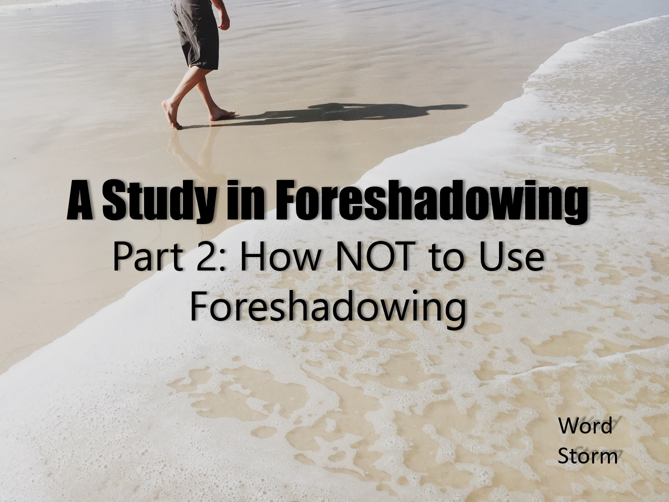Word Storm: A Study In Foreshadowing: How NOT to Use Foreshadowing
