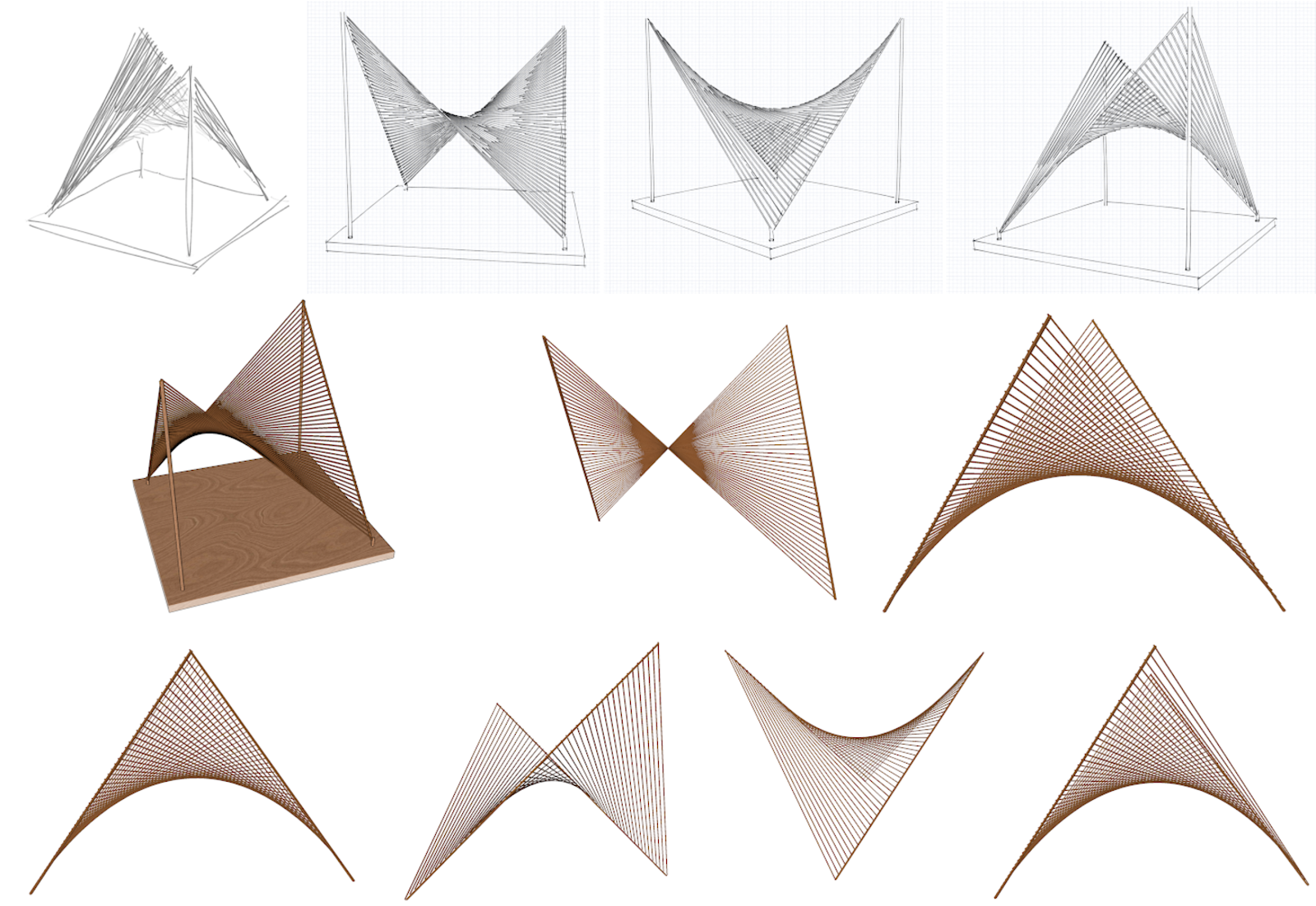 Proyecto 2020: Paraboloide Hiperbólico en estructuras laminares