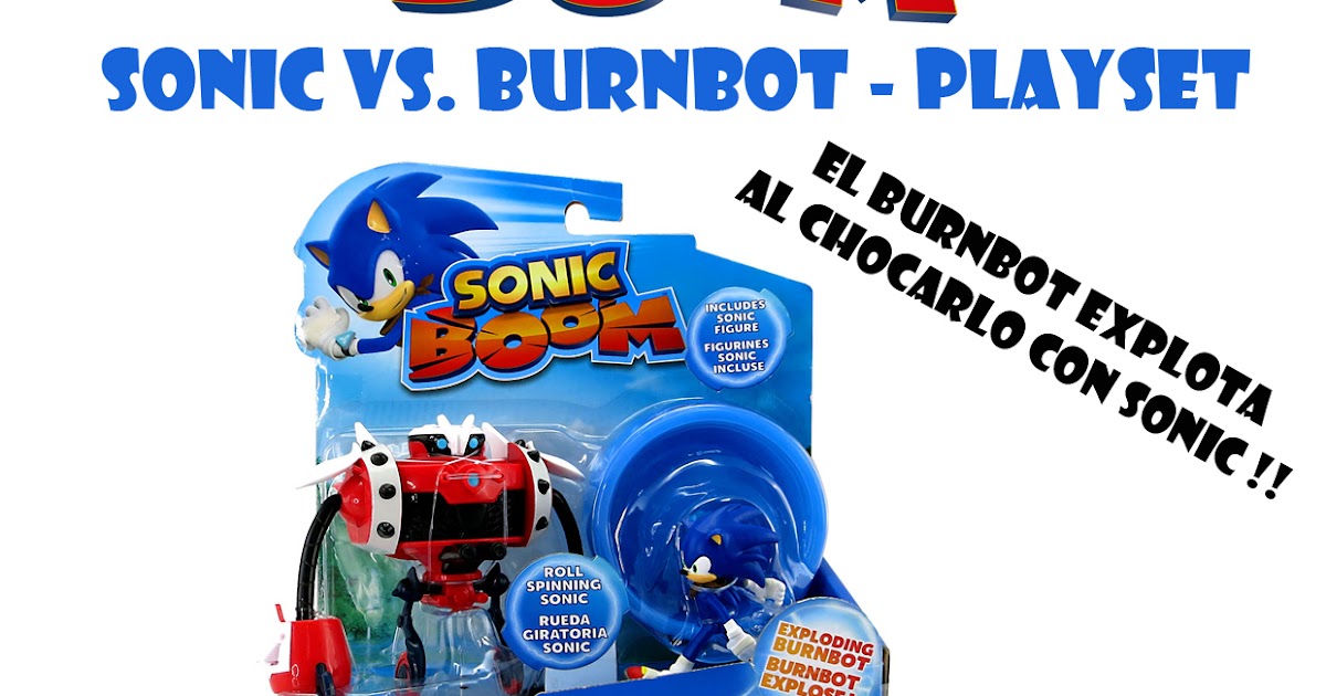 Juguetería León: MUÑECO SONIC BOOM VS BURNBOT PLAYSET ORIGINAL TOMY