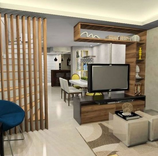 16 Ide Desain Partisi Ruang Tamu Dari Berbagai Bahan | Pengadaan ...