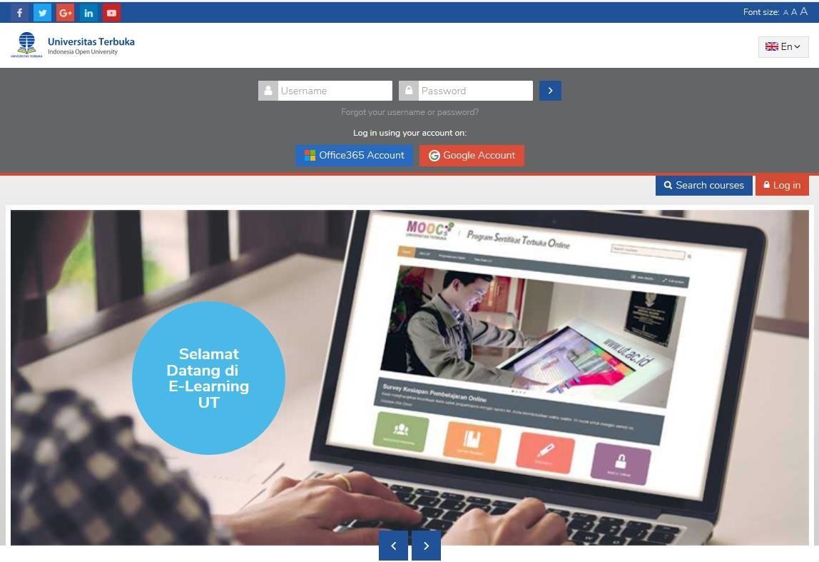 Terbaru, Panduan Tuton elearning.ut.ac.id bagi Mahasiswa UT Tahun 2021. ...