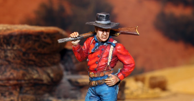 One man and his brushes.: 54mm - Ethan Edwards "The Searchers"