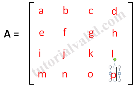 Perkalian Matriks 4X4 - Bakti Soal
