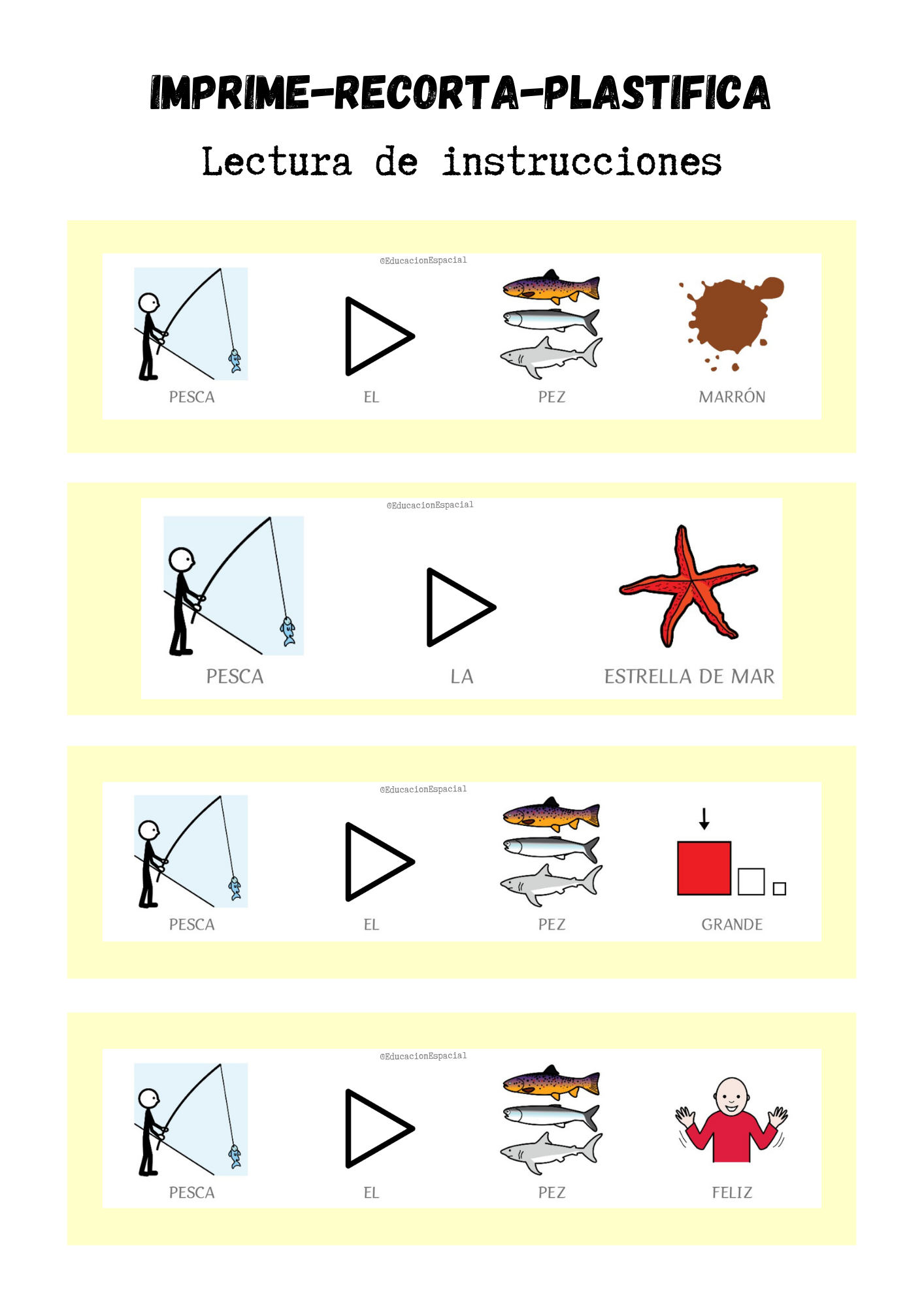 Lectura y Pesca en el aula