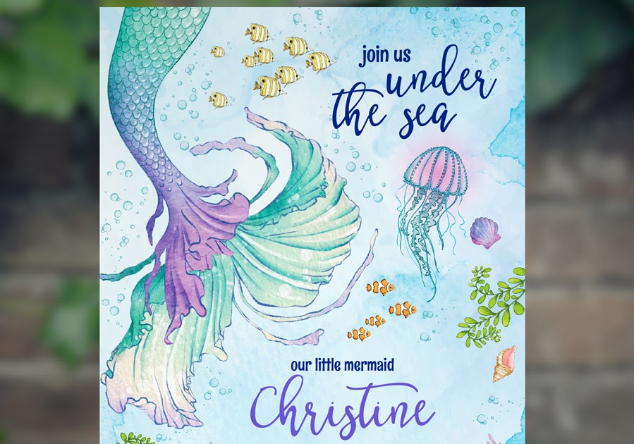 SimplyEverydayMe: {HAPPY MONDAY}... Mermaid Invitation