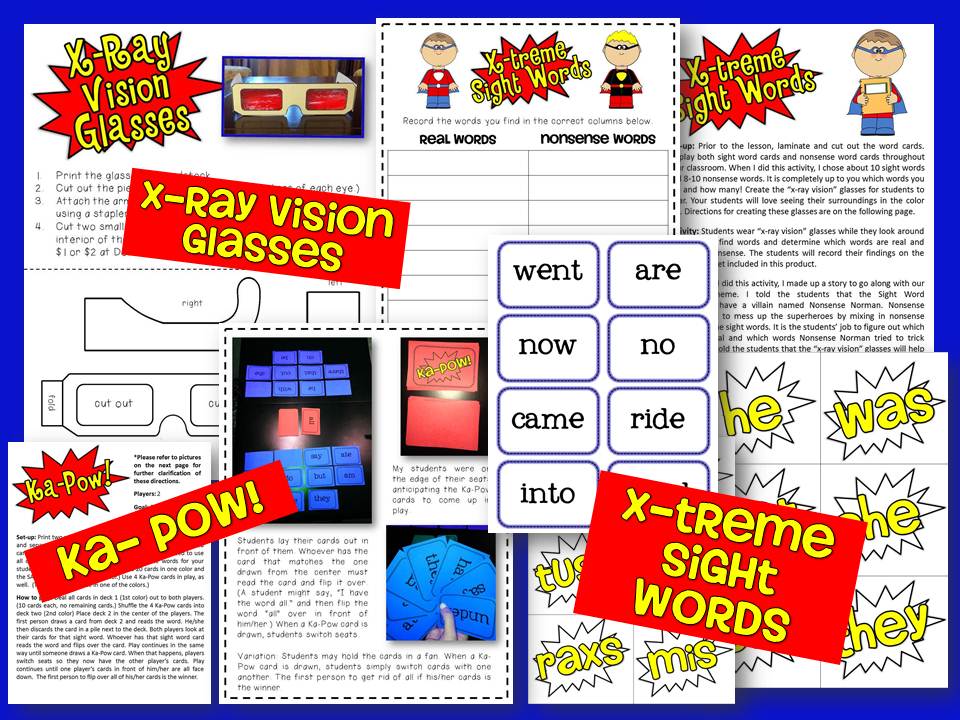 Meet Miss Parker: SUPER SIGHT WORDS - Common Core & FREEBIE