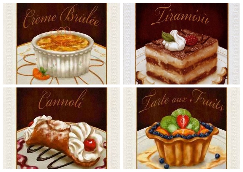 Vintage Dessert Posters. | Oh My Fiesta For Ladies!