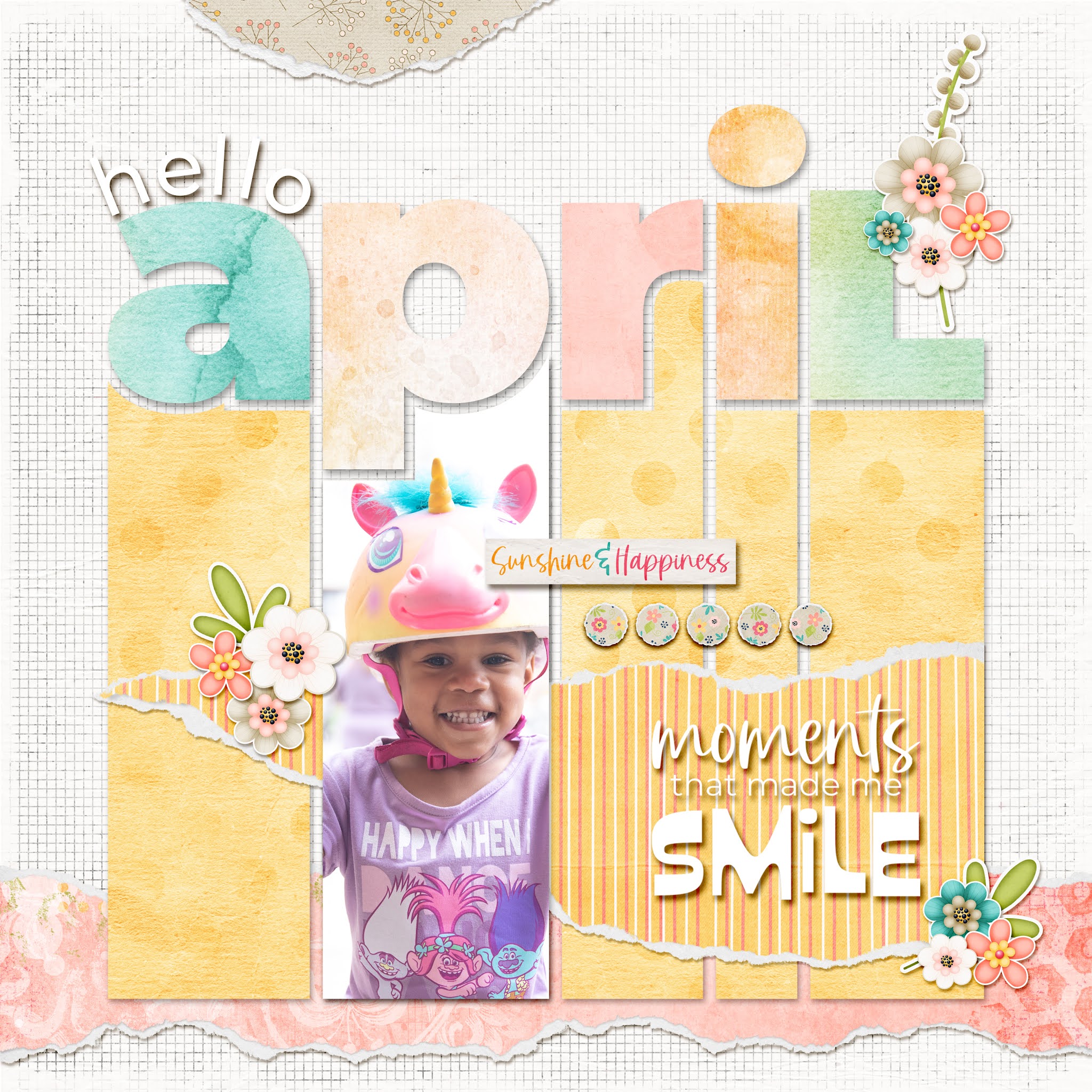 Liberty's Layouts: PIECES OF APRIL || MONTHLY FOUNDATIONS