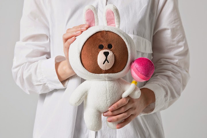 Mobile Game LINE RANGERS COBE BROWN Plush Toy Stuffed Character Doll 10 ...