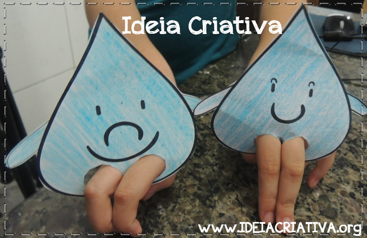 Molde De Gota De água Em Eva - RETOEDU