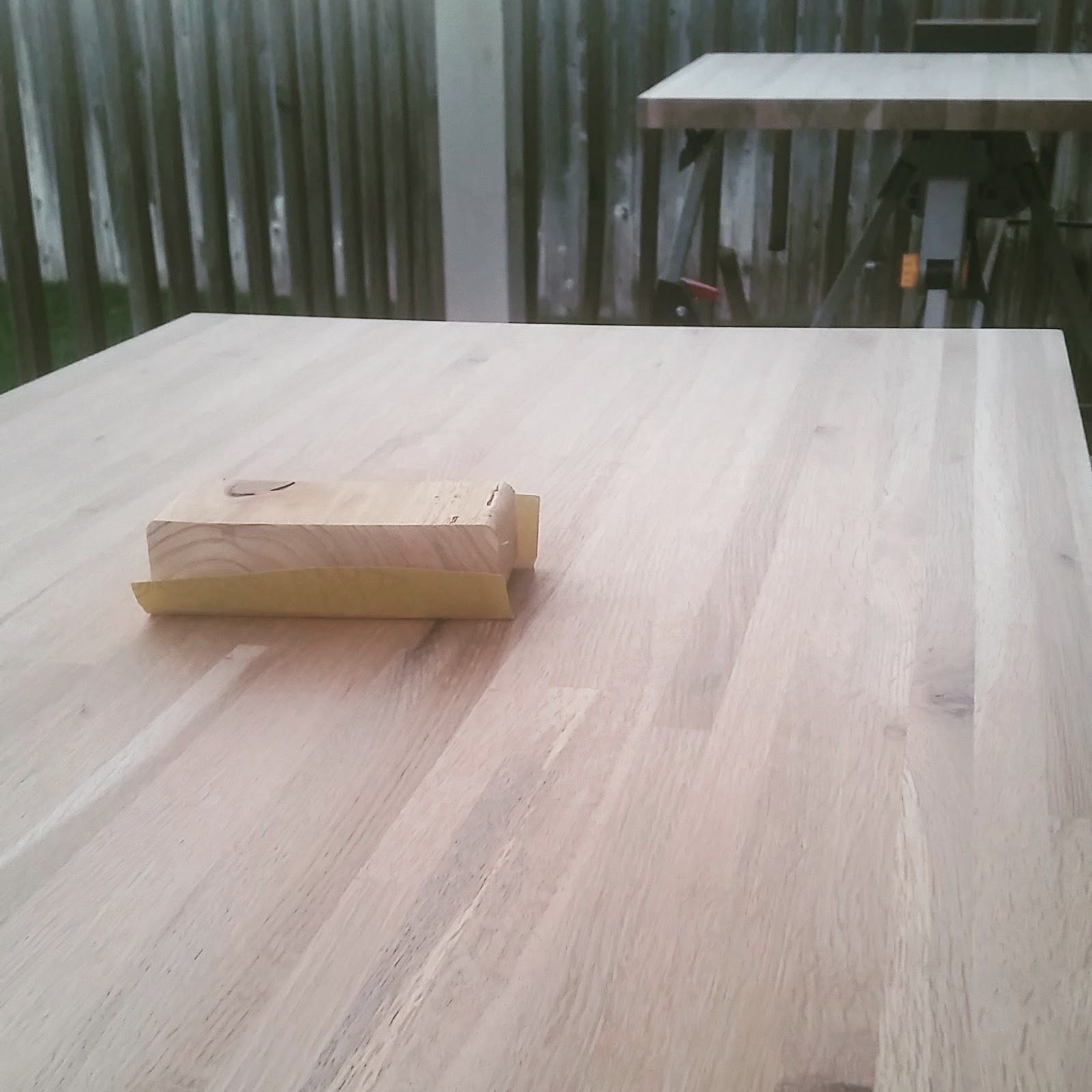 Little House on the Corner: Prepping Our Butcher Block Countertop for ...
