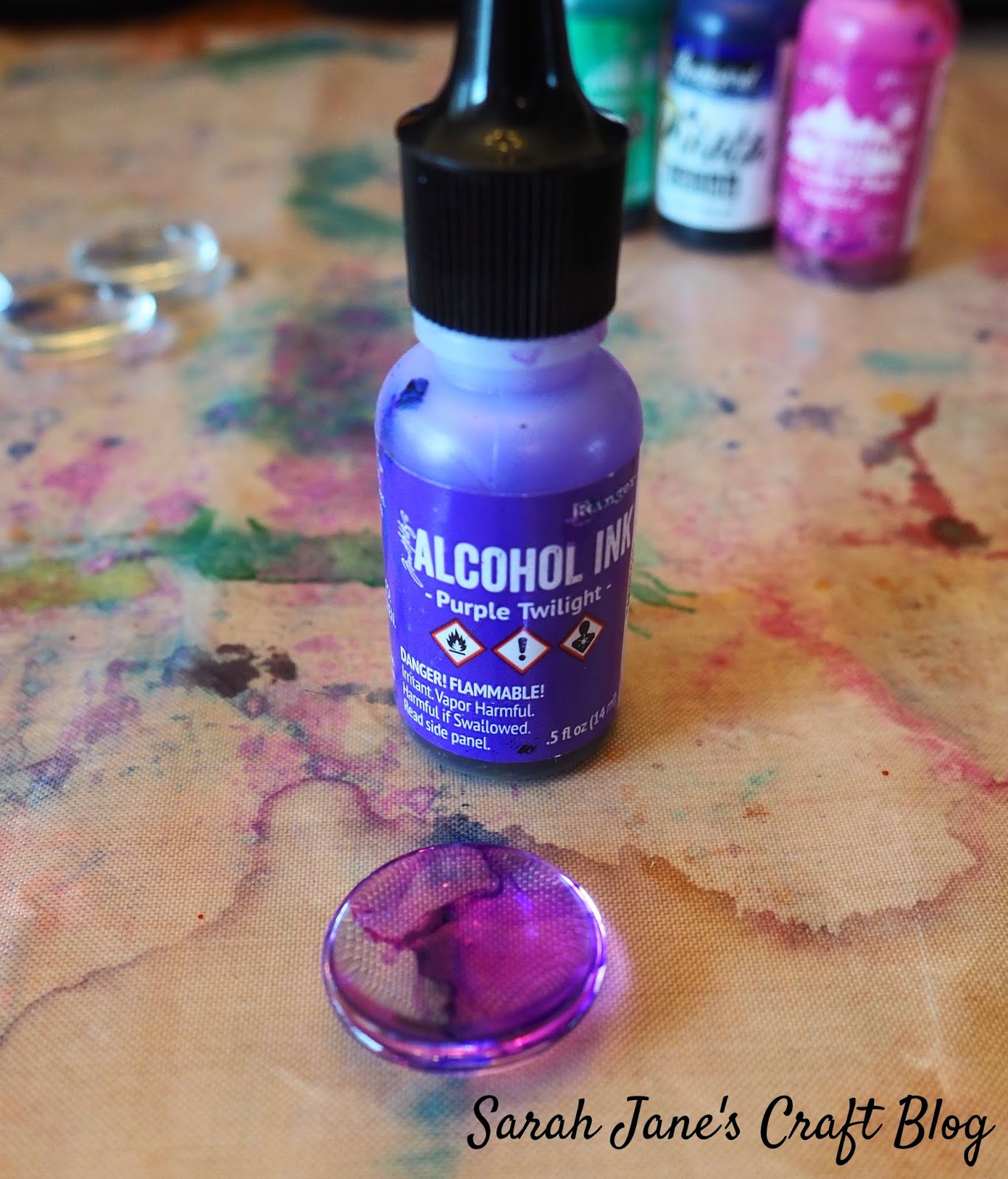 Alcohol Ink Gem Necklaces with Cabochons and Bezels