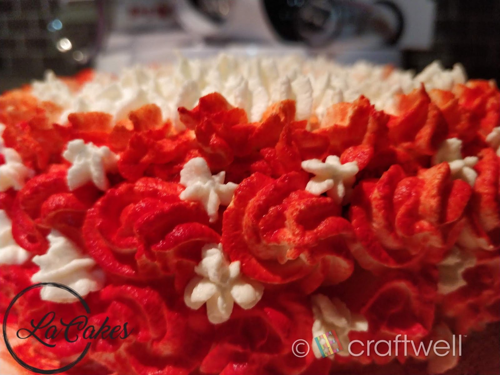 Airbrushed Floral Cake - Craftwell Blog