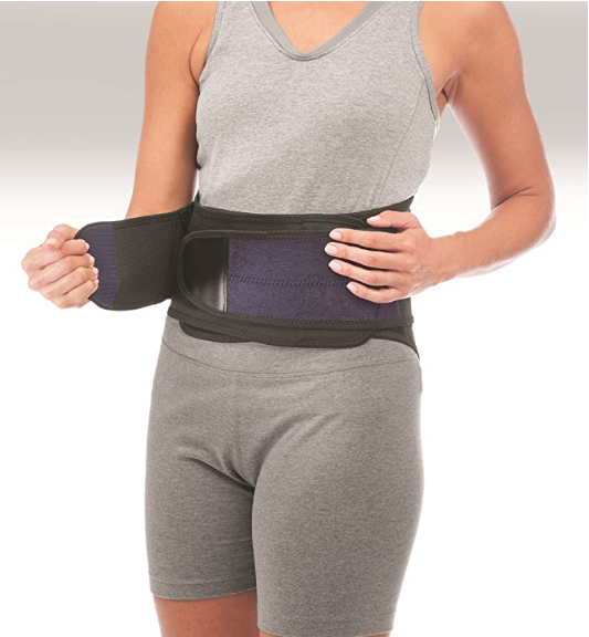 Mueller 255 Lumbar Support Back Brace with Removable Pad, Black ...